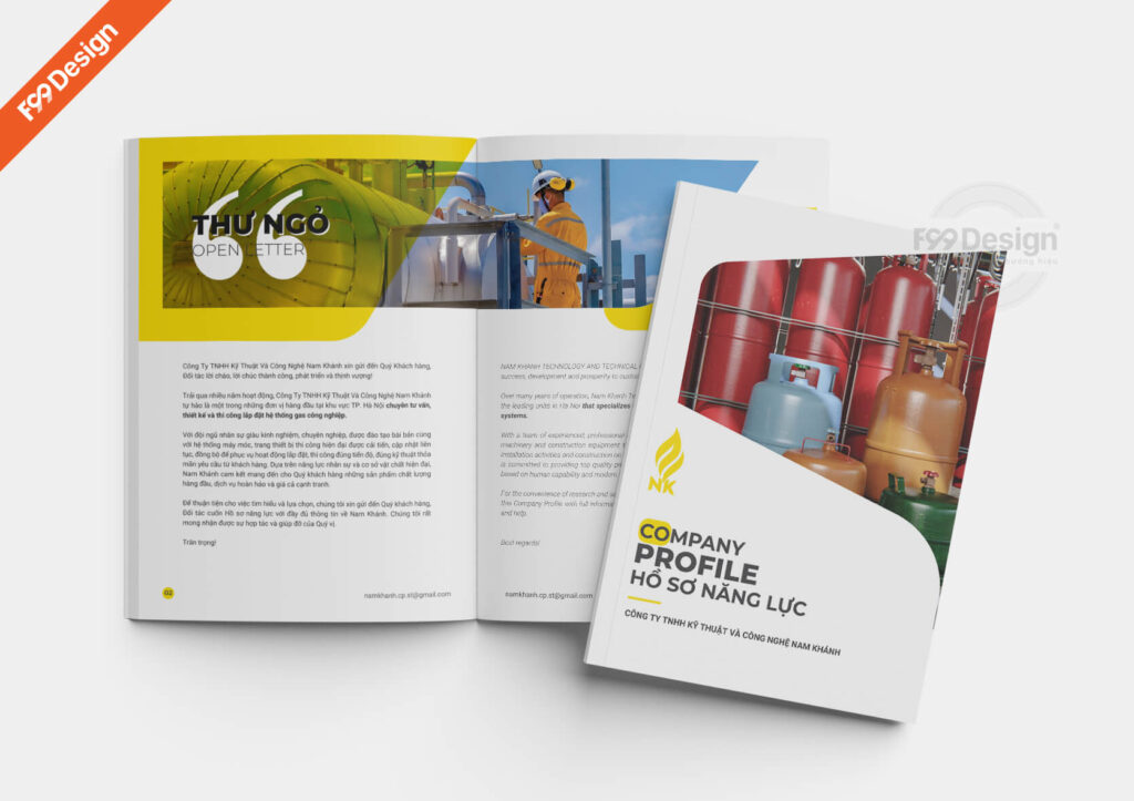 Thiết Kế Hồ Sơ Năng Lực Lắp Đặt Gas Nam Khánh l Sáng tạo & Ấn tượng